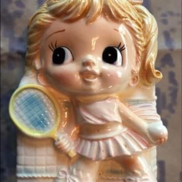 Ardco | Other | Vintage Ardco Planter Tennis Girl Made In Japan 96s 70s ...